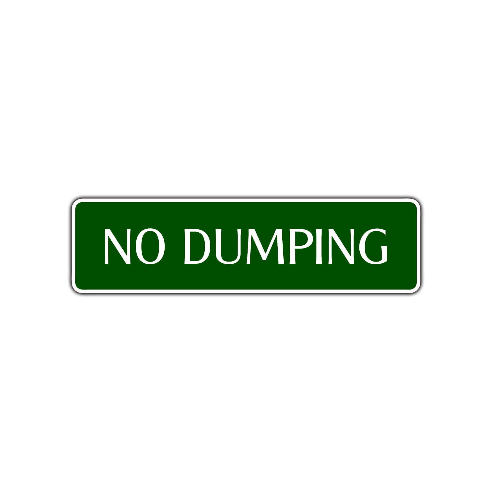 No Dumping | Metal Street Sign - Sign Fever