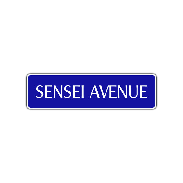 Sensei Avenue Karate Street Sign - Sign Fever