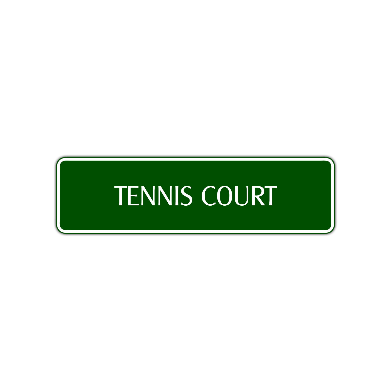 Tennis Court | Metal Street Sign - Sign Fever