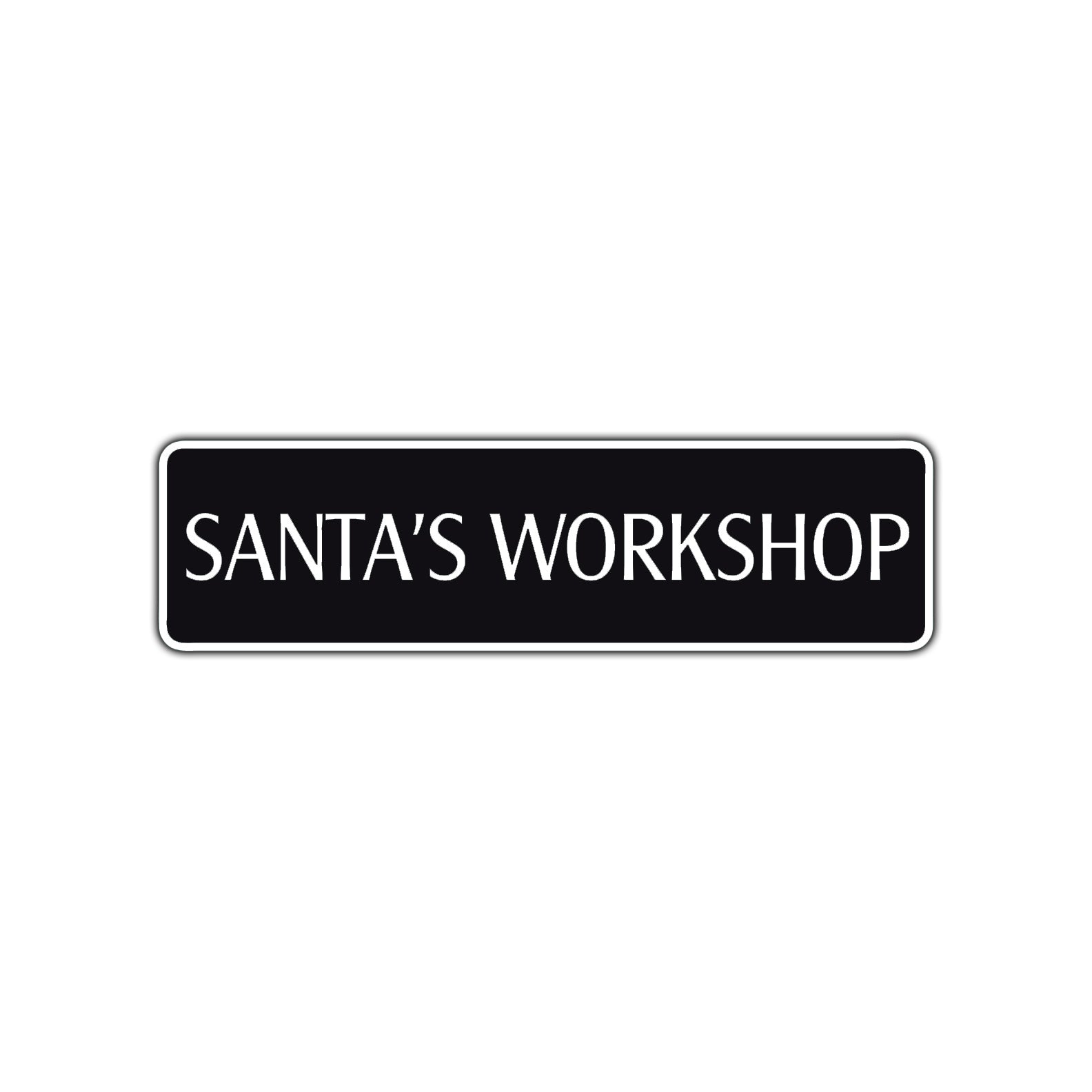 Santa's Workshop Christmas Street Sign - Sign Fever