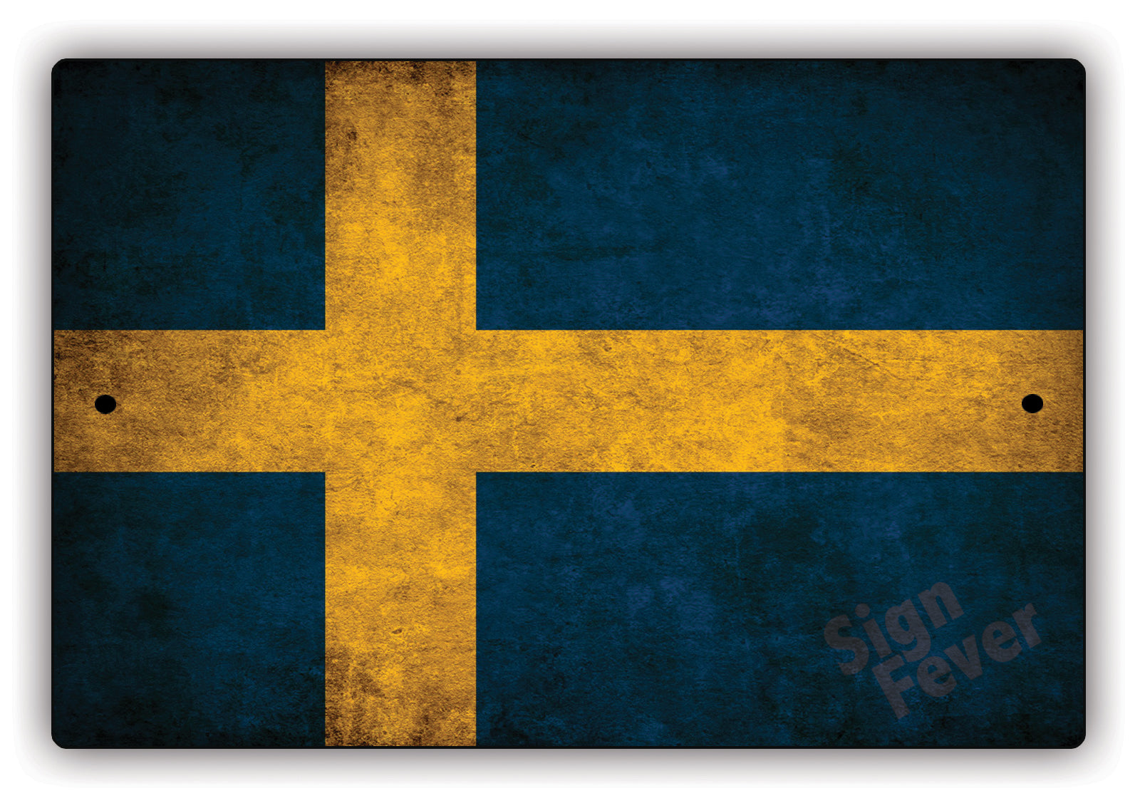 Sweden Metal Flag Sign | Swedish Pride – Sign Fever
