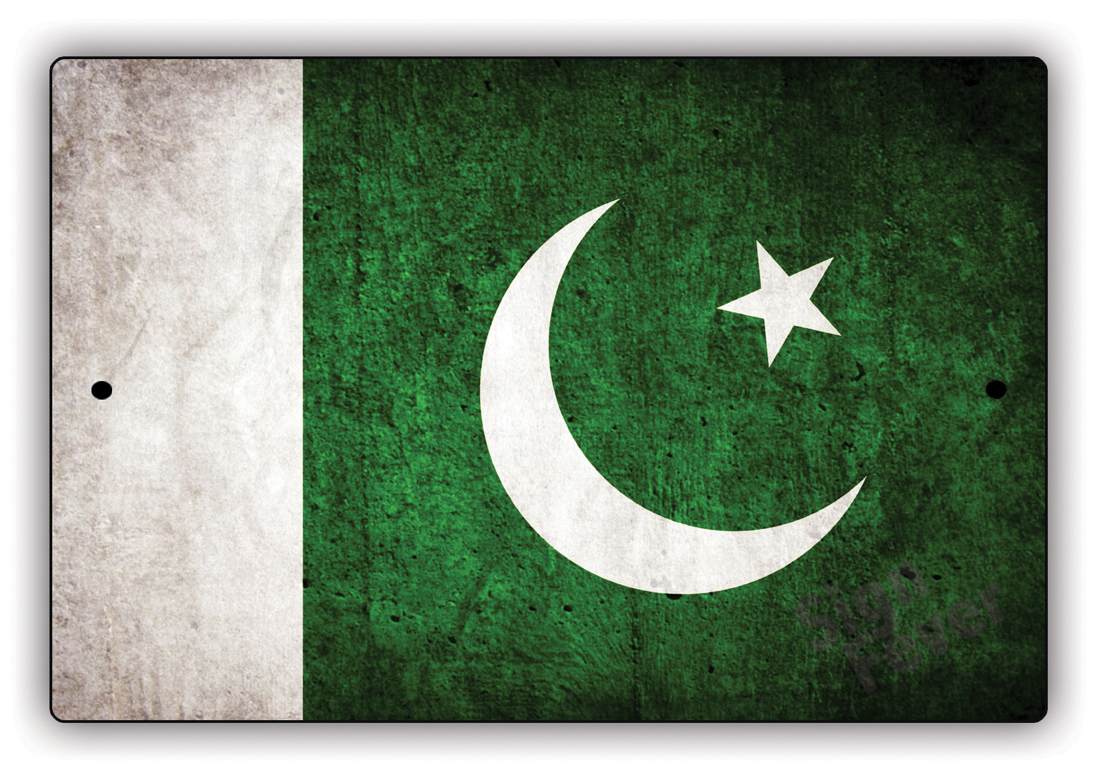 Pakistan Metal Flag Sign | Paki Pride - Sign Fever