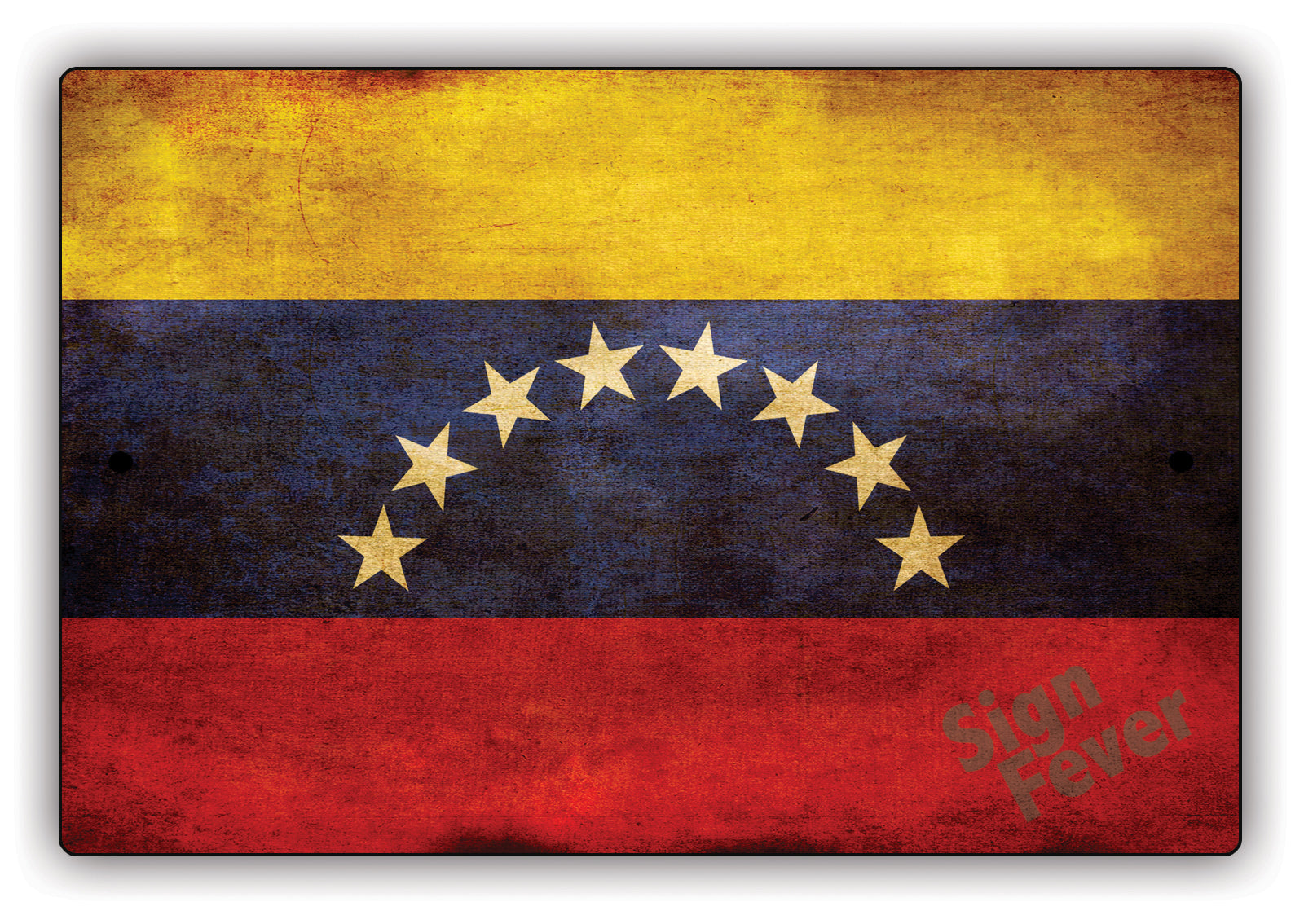 Venezuela Metal Flag Sign | Venezuela Pride - Sign Fever