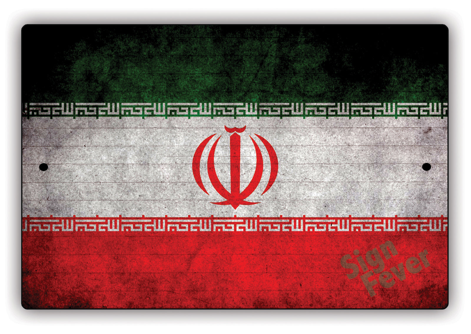 Iran Country Flag | Novelty Vintage Sign – Sign Fever