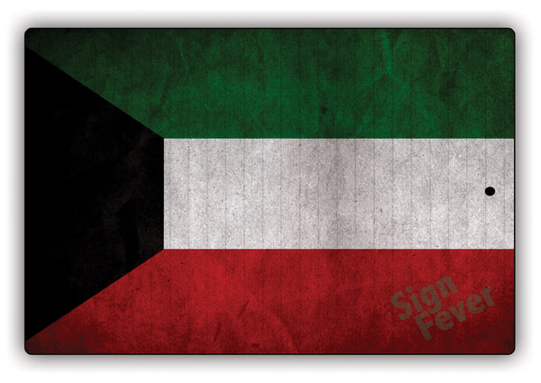 Kuwait Country Flag | Novelty Vintage Sign - Sign Fever