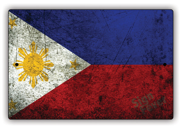 Philippines Country Flag | Novelty Vintage Sign - Sign Fever