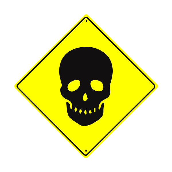 Danger Skull Diamond Sign | Skull Keep Out Sign - Sign Fever