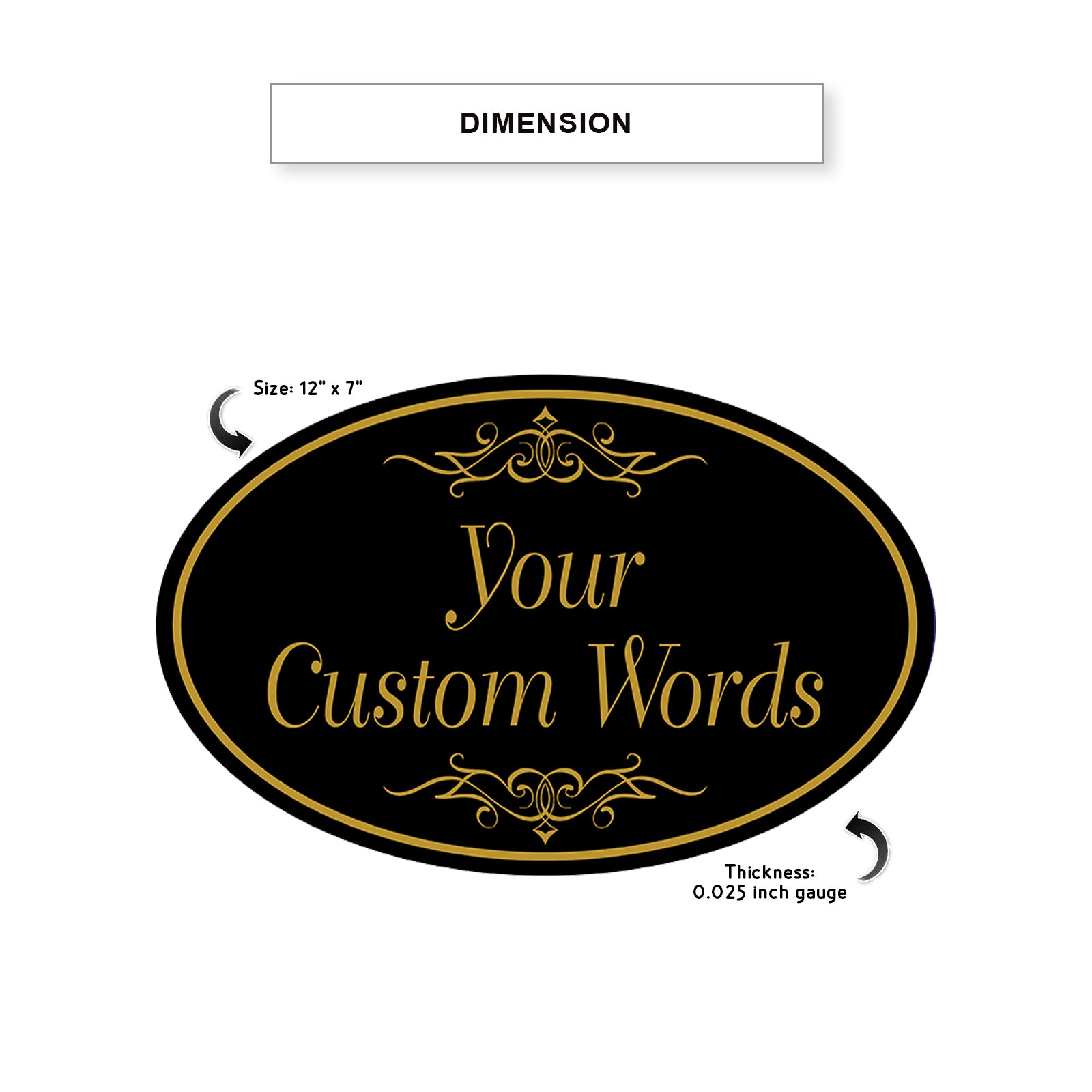 Custom Sign Your Custom Words Aluminum Metal Sign - Sign Fever