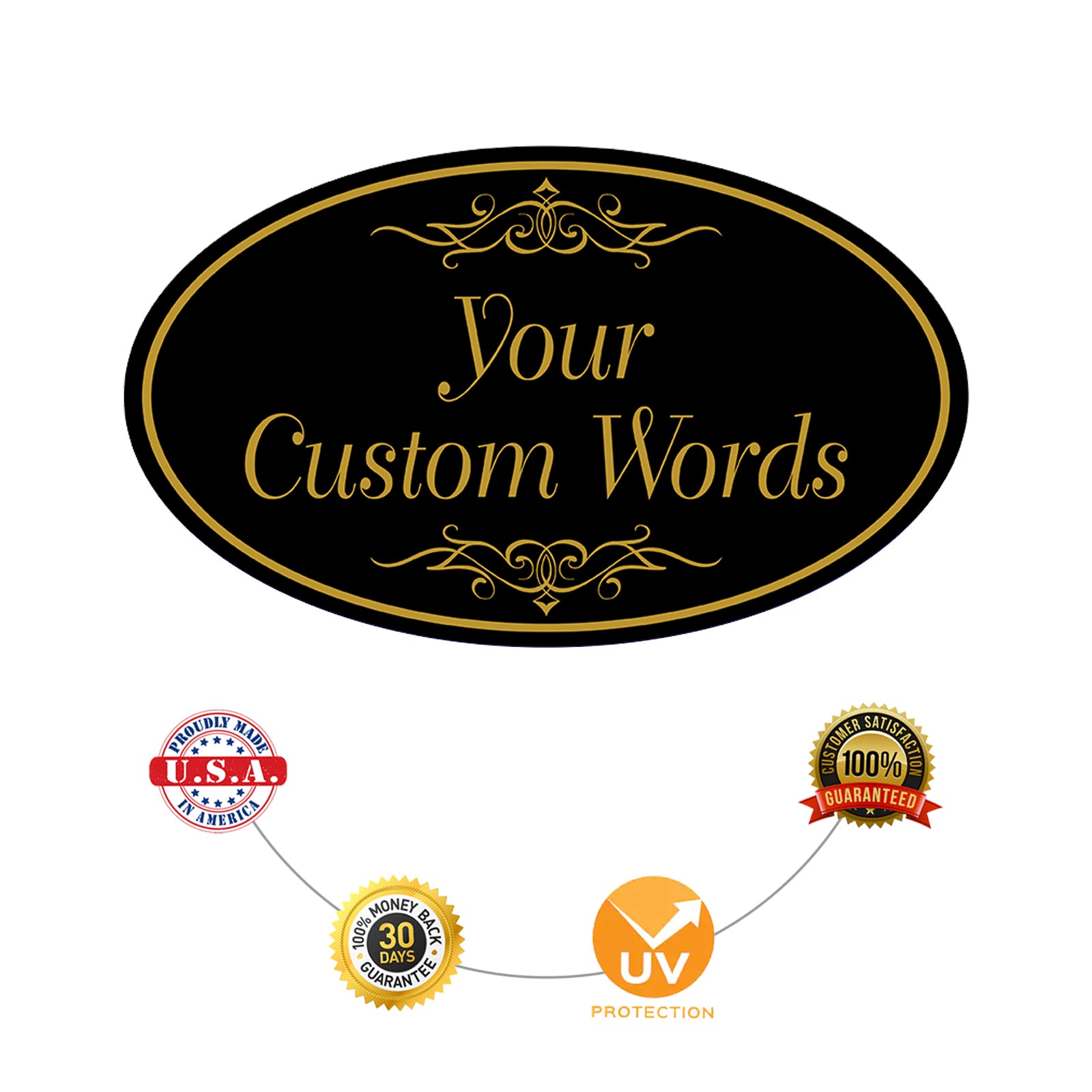 Custom Sign Your Custom Words Aluminum Metal Sign - Sign Fever