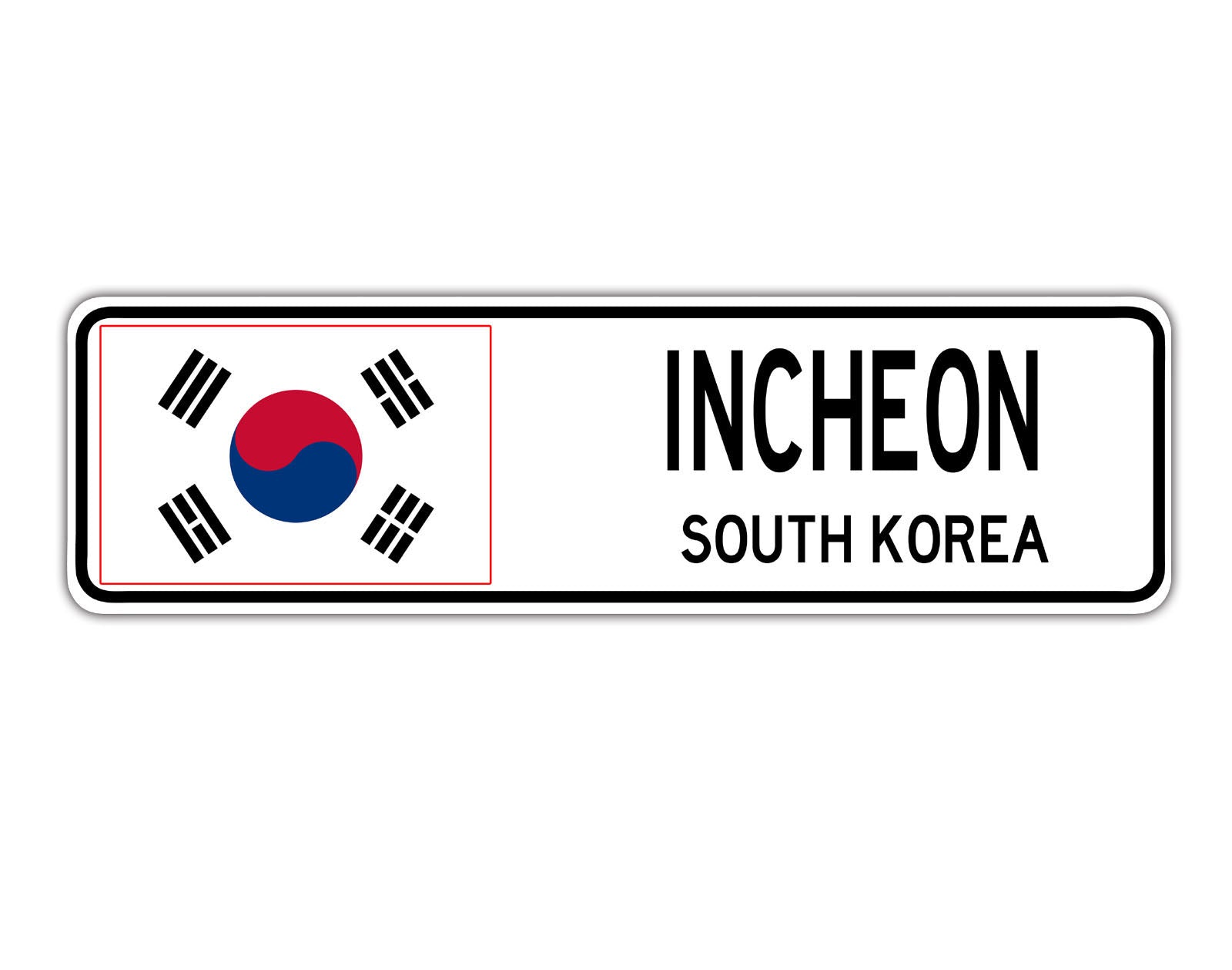 Incheon South korea Countries City Flag | Aluminum Sign – Sign Fever
