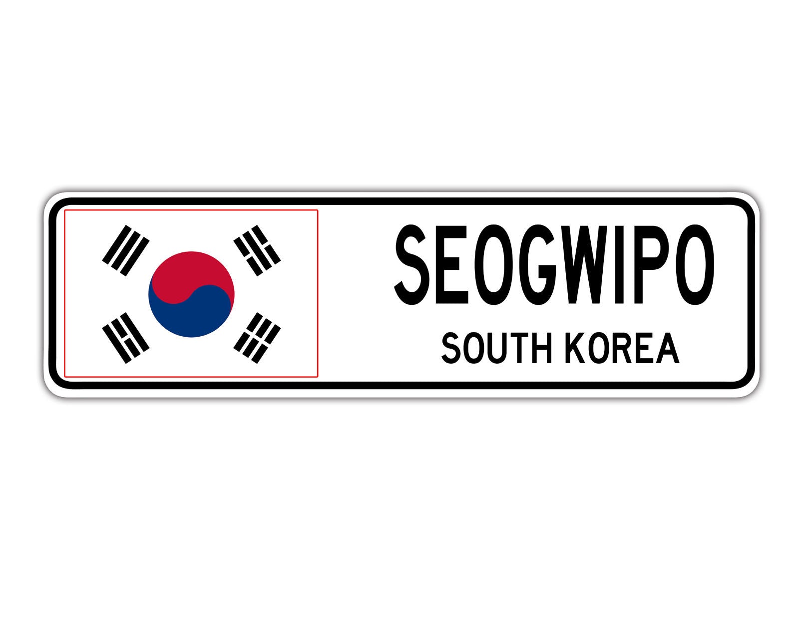 Seogwipo South korea Countries City Flag | Aluminum Sign - Sign Fever