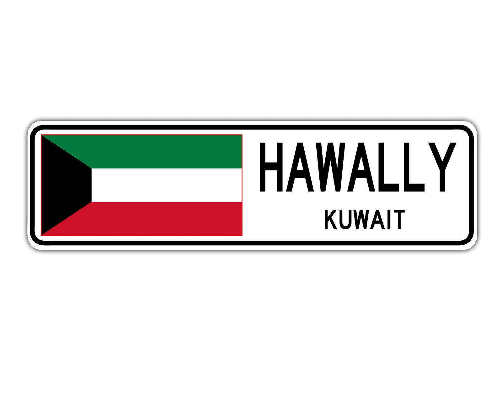 Hawally Kuwait Countries City Flag | Aluminum Sign - Sign Fever