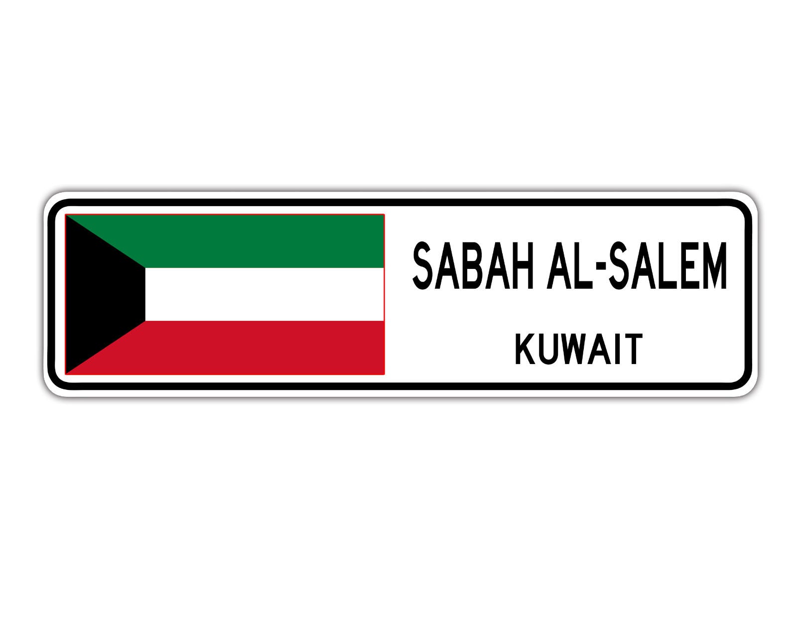 Sabah Al-Salem Kuwait Countries City Flag | Aluminum Sign – Sign Fever