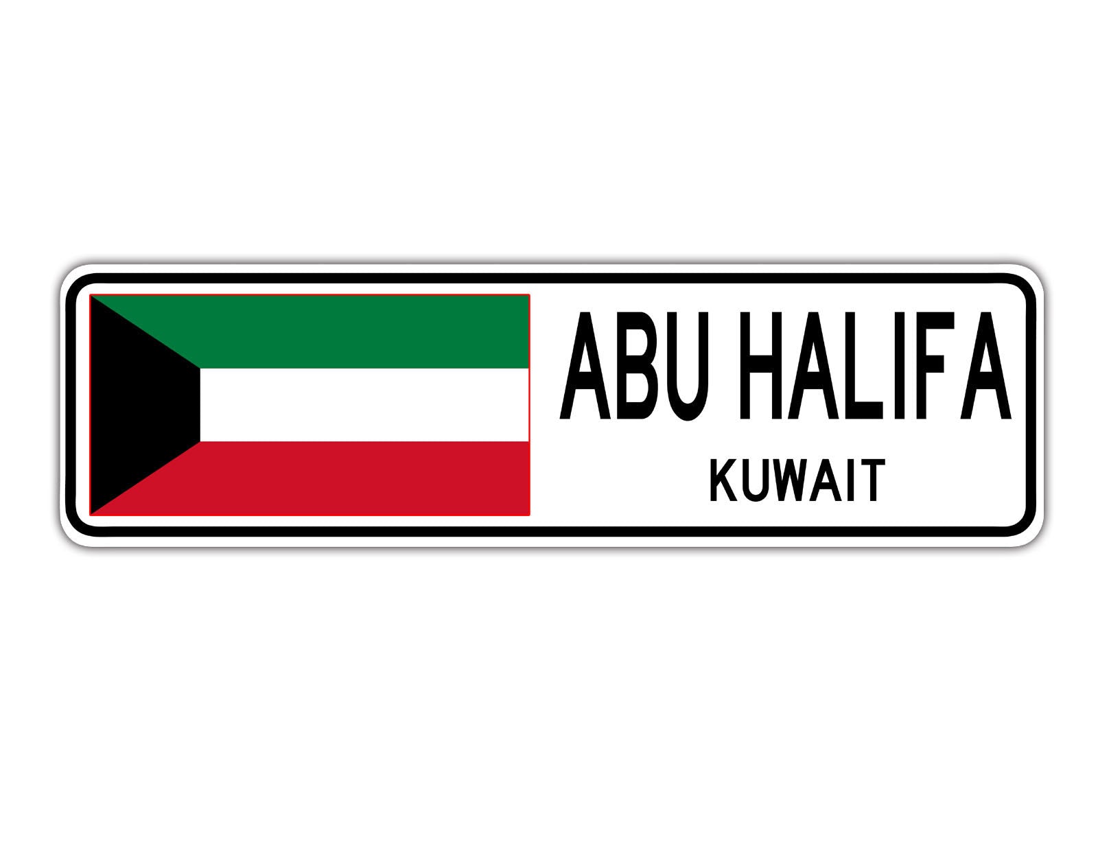 Abu Halifa Kuwait Countries City Flag | Aluminum Sign - Sign Fever