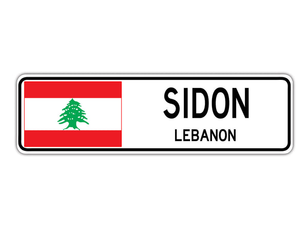 Sidon Lebanon Countries City Flag | Aluminum Sign - Sign Fever