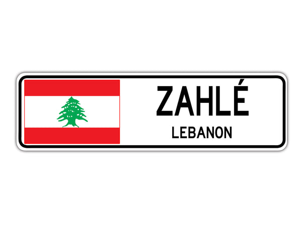 Zahle Lebanon Countries City Flag | Aluminum Sign - Sign Fever