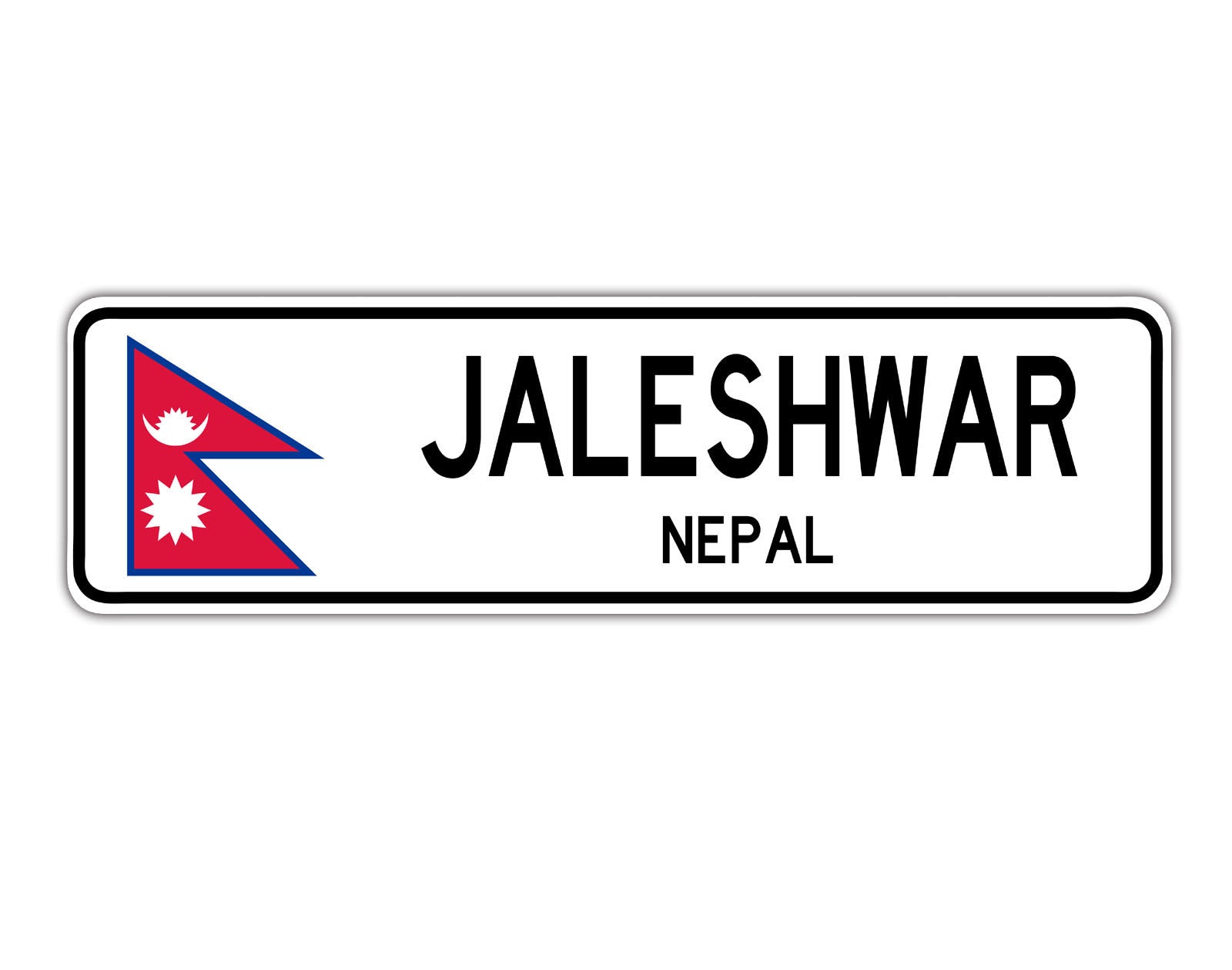 Jaleshwar Nepal Countries City Flag | Aluminum Sign – Sign Fever