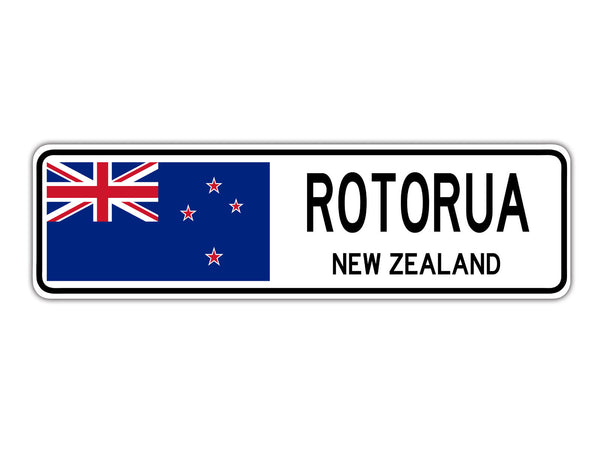 Rotorua New Zealand Countries City Flag | Aluminum Sign - Sign Fever