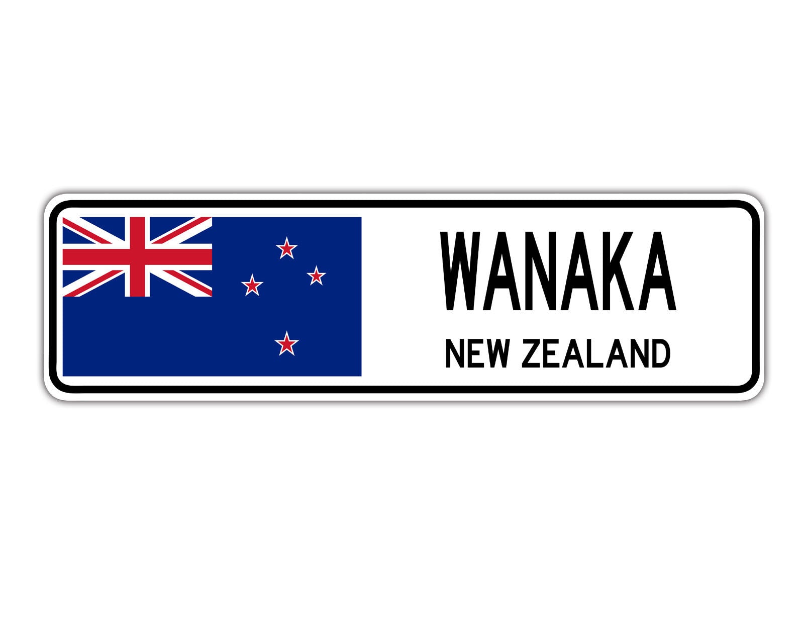 Wanaka New Zealand Countries City Flag | Aluminum Sign – Sign Fever