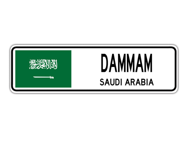 Dammam Saudi Arabia Countries City Flag | Aluminum Sign - Sign Fever