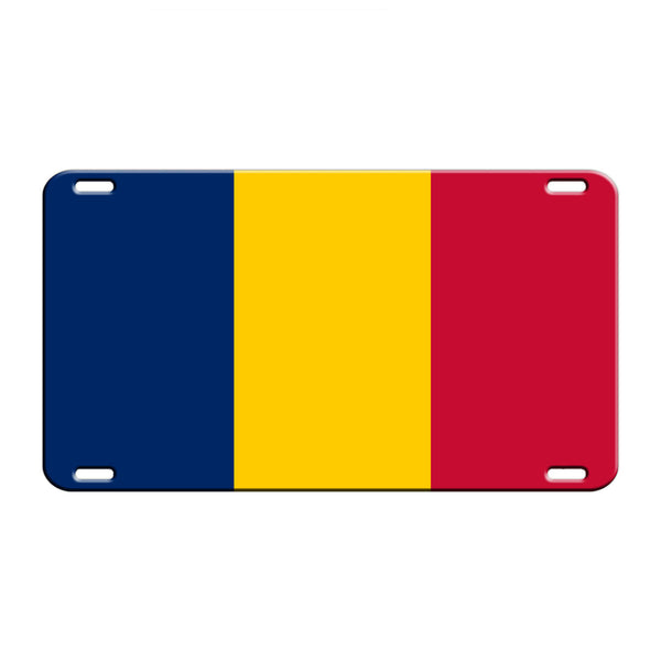 Chad Country Flag | License Plate For Car - Sign Fever