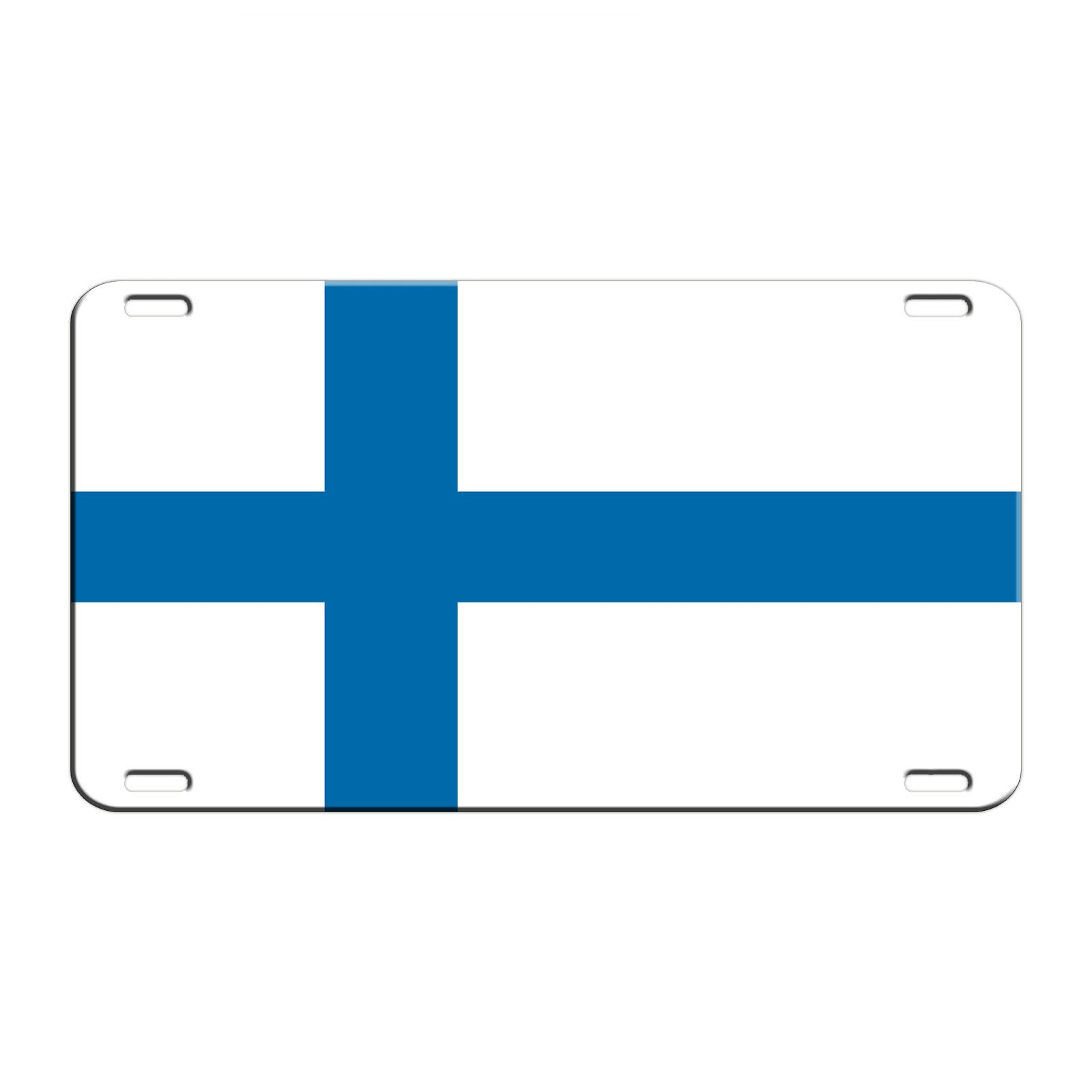 Finland Country Flag | License Plate For Car – Sign Fever