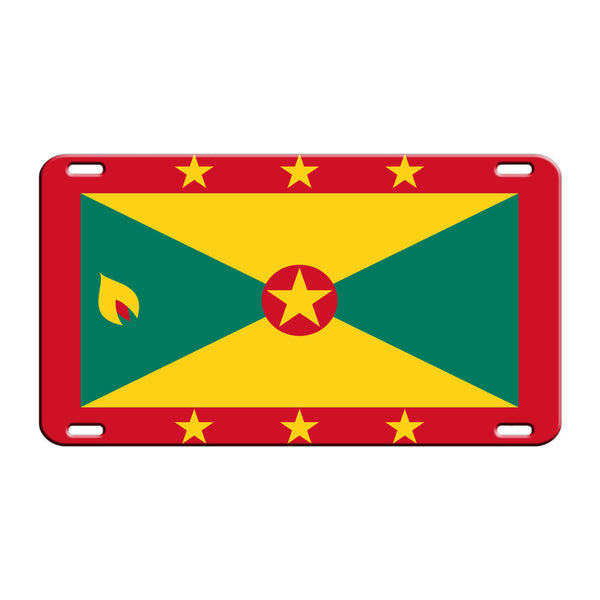 Grenada Country Flag | License Plate For Car - Sign Fever