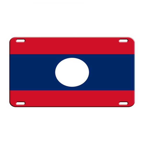 Laos Country Flag | License Plate For Car - Sign Fever