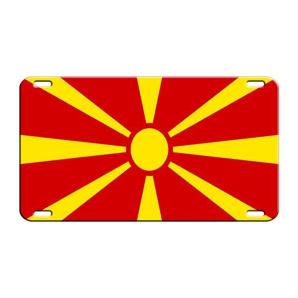 Macedonia Country Flag | License Plate For Car - Sign Fever
