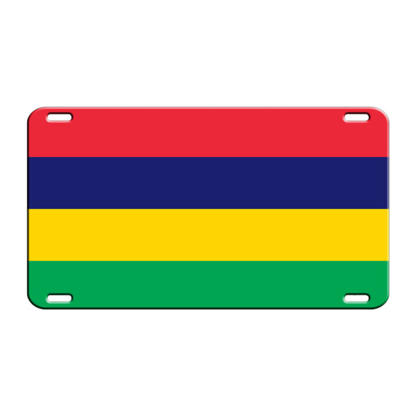 Mauritius Country Flag | License Plate For Car - Sign Fever