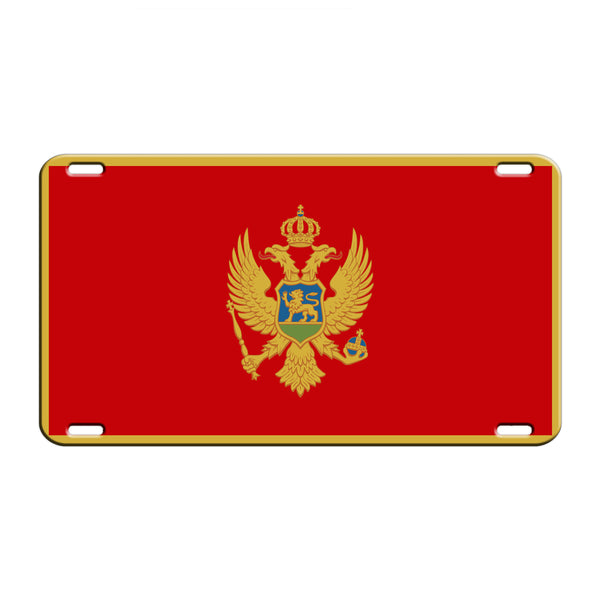 Montenegro Country Flag | License Plate For Car - Sign Fever