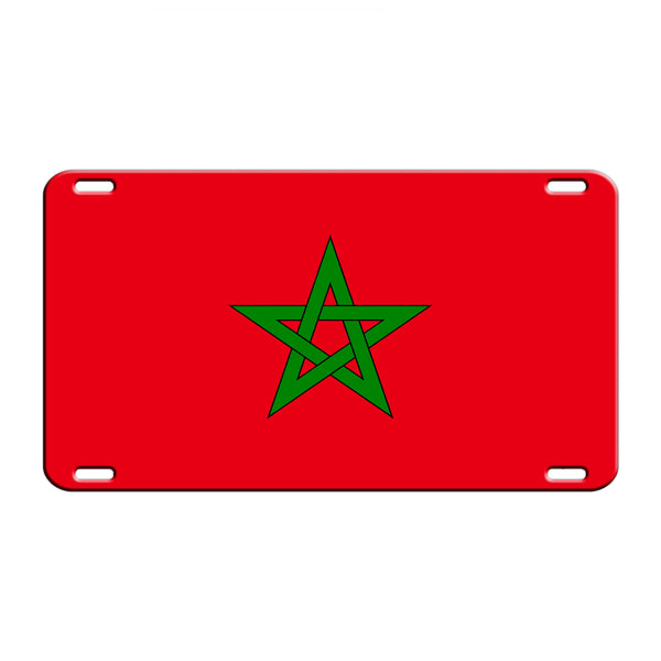 Morocco Country Flag | License Plate For Car - Sign Fever