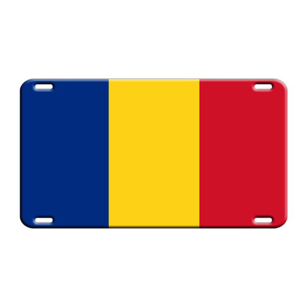 Romania Country Flag | License Plate For Car - Sign Fever
