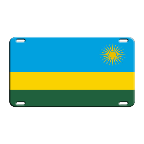 Rwanda Country Flag | License Plate For Car - Sign Fever