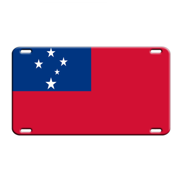 Samoa Flag Country Flag | License Plate For Car - Sign Fever