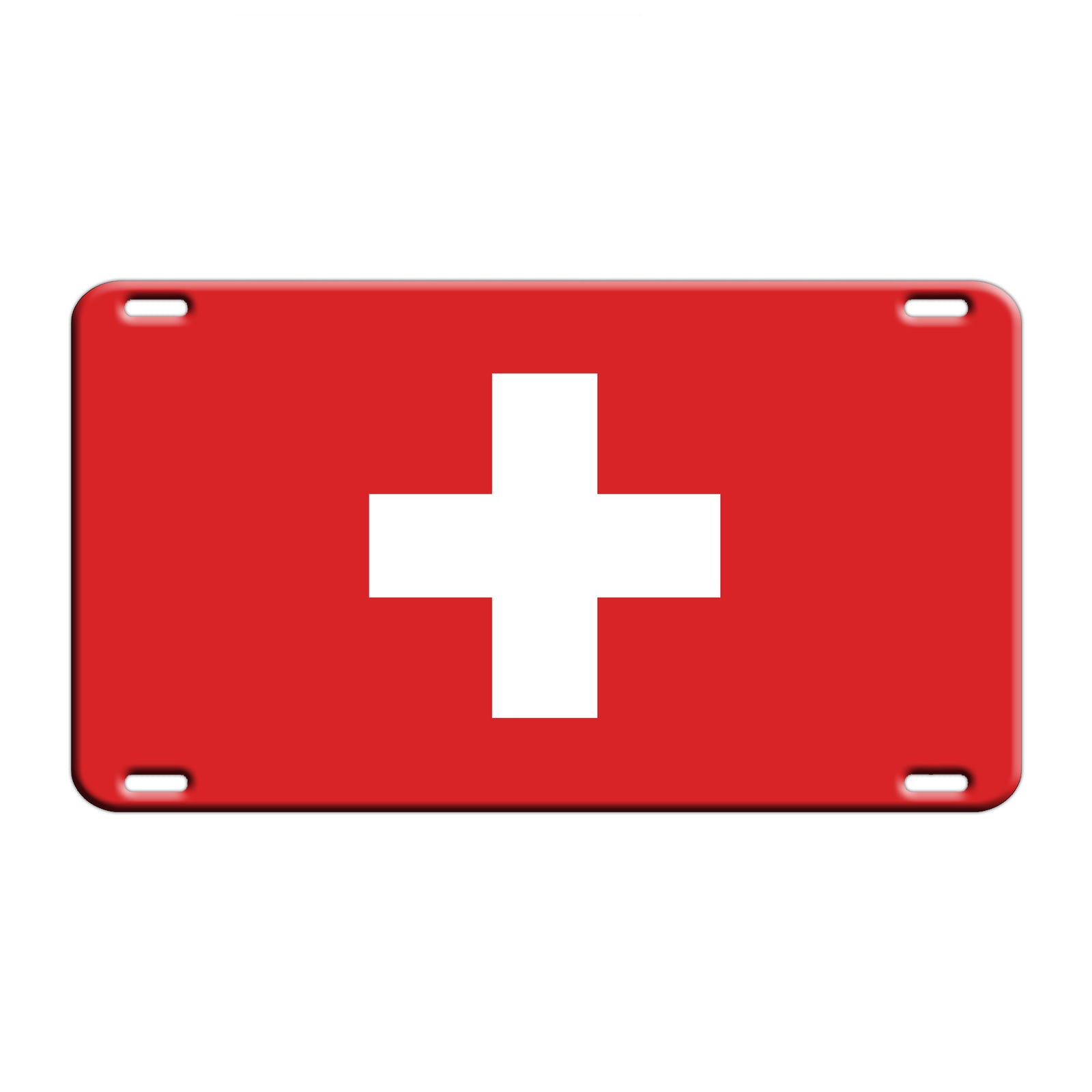 Switzerland Country Flag | License Plate For Car – Sign Fever