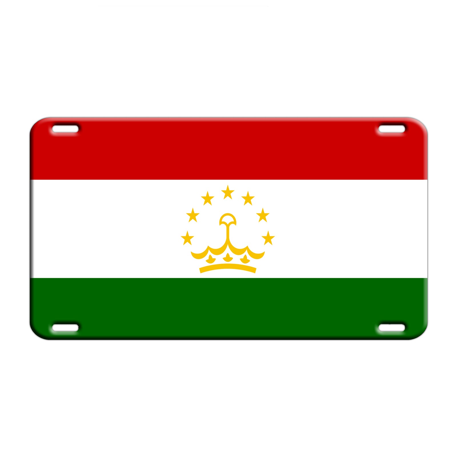 Tajikistan Country Flag | License Plate For Car – Sign Fever