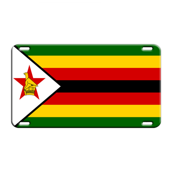 Zimbabwe Country Flag | License Plate For Car - Sign Fever