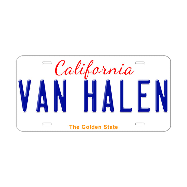 California Van Halen The Golden State | License Plate For Car - Sign Fever