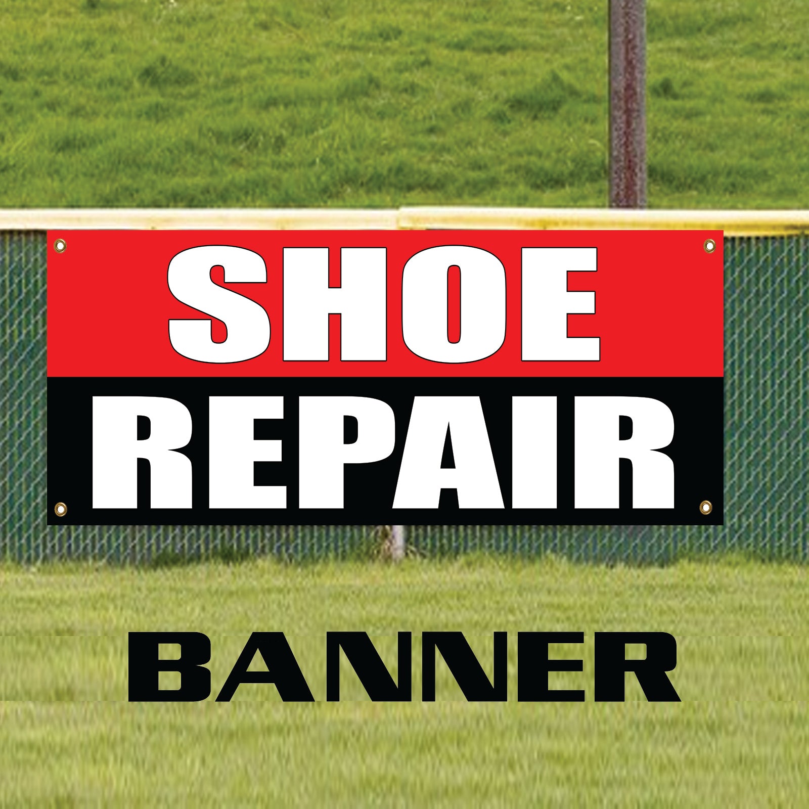 Shoe & Footwear Repairing Advertising Marketing Vinyl | Banner Sign ...