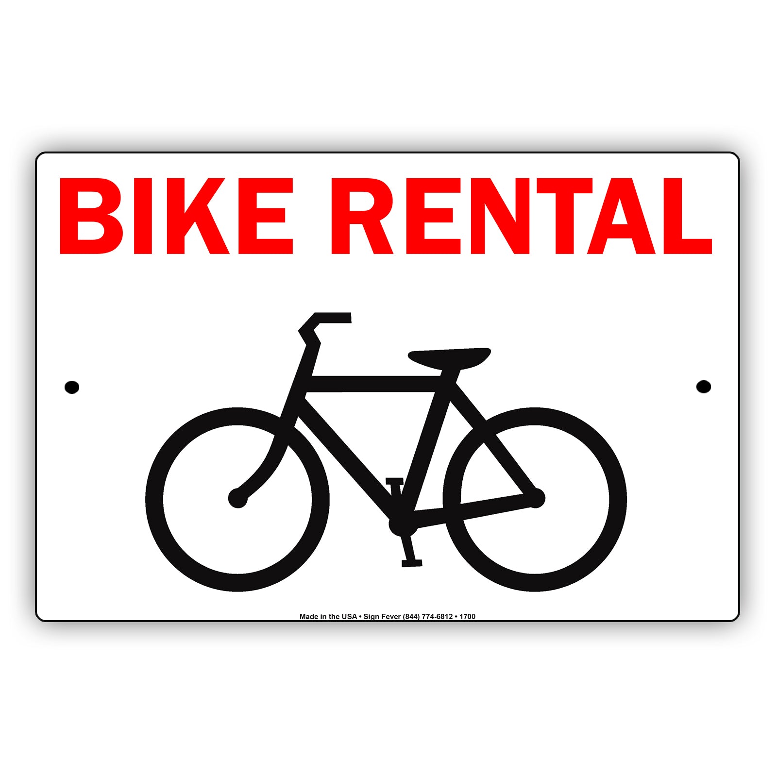 Bike Rental | Metal Sign – Sign Fever