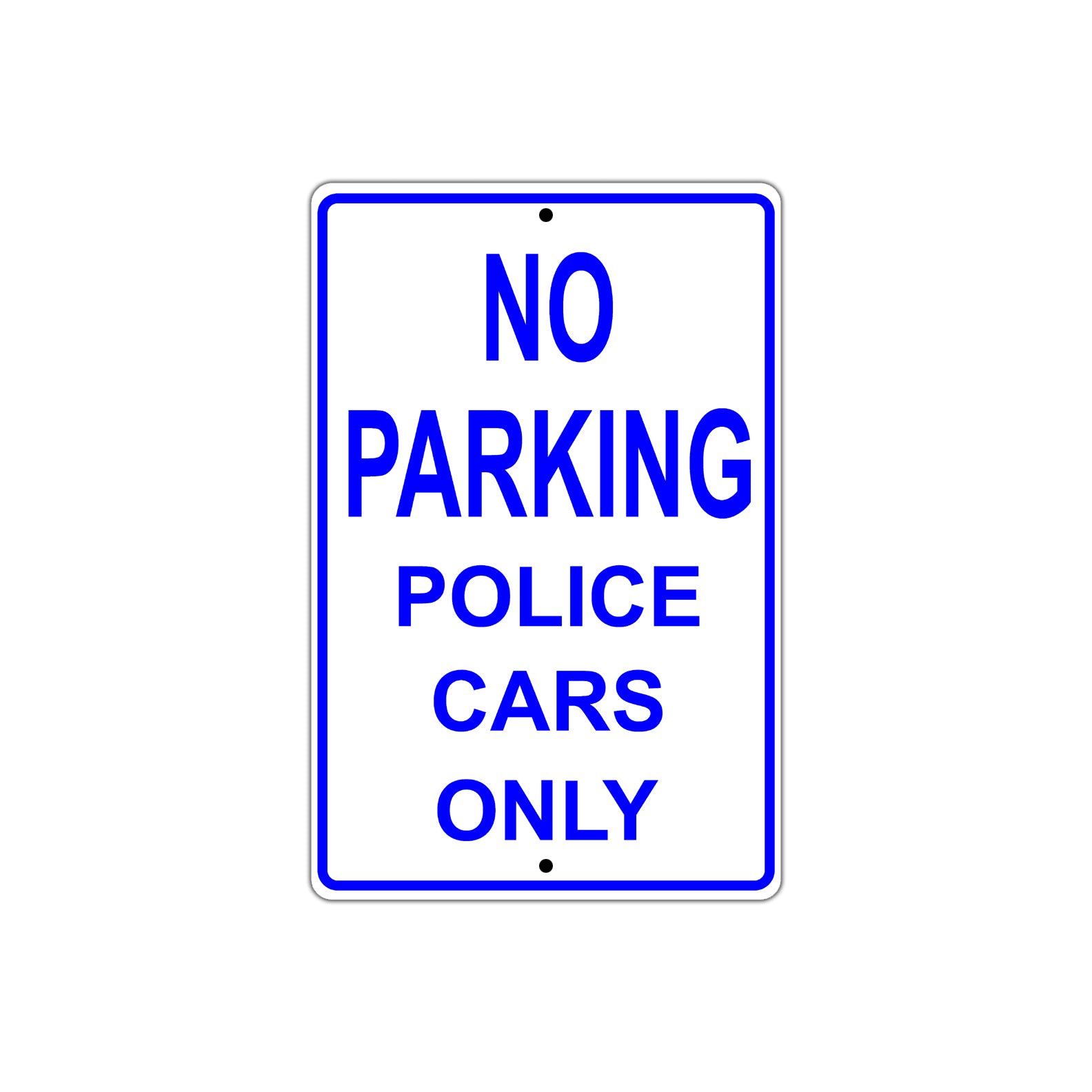 No Parking Police Cars Only Sign - Sign Fever