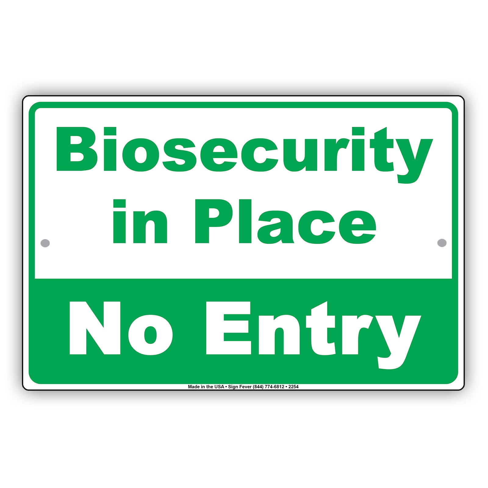 Biosecurity In Place No Entry | Restricted Access Sign - Sign Fever