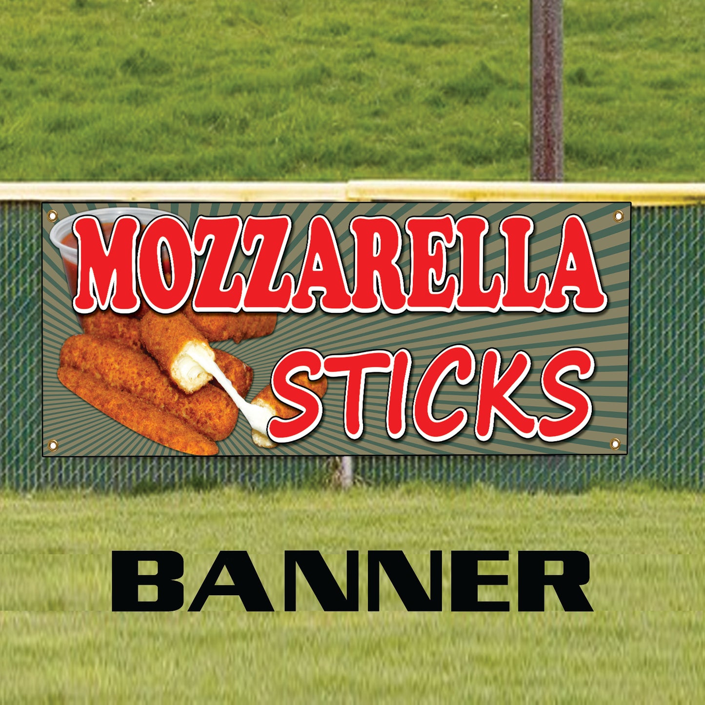 Fried Mozzarella Cheese Sticks Cafe & Restaurant Vinyl | Banner Sign ...