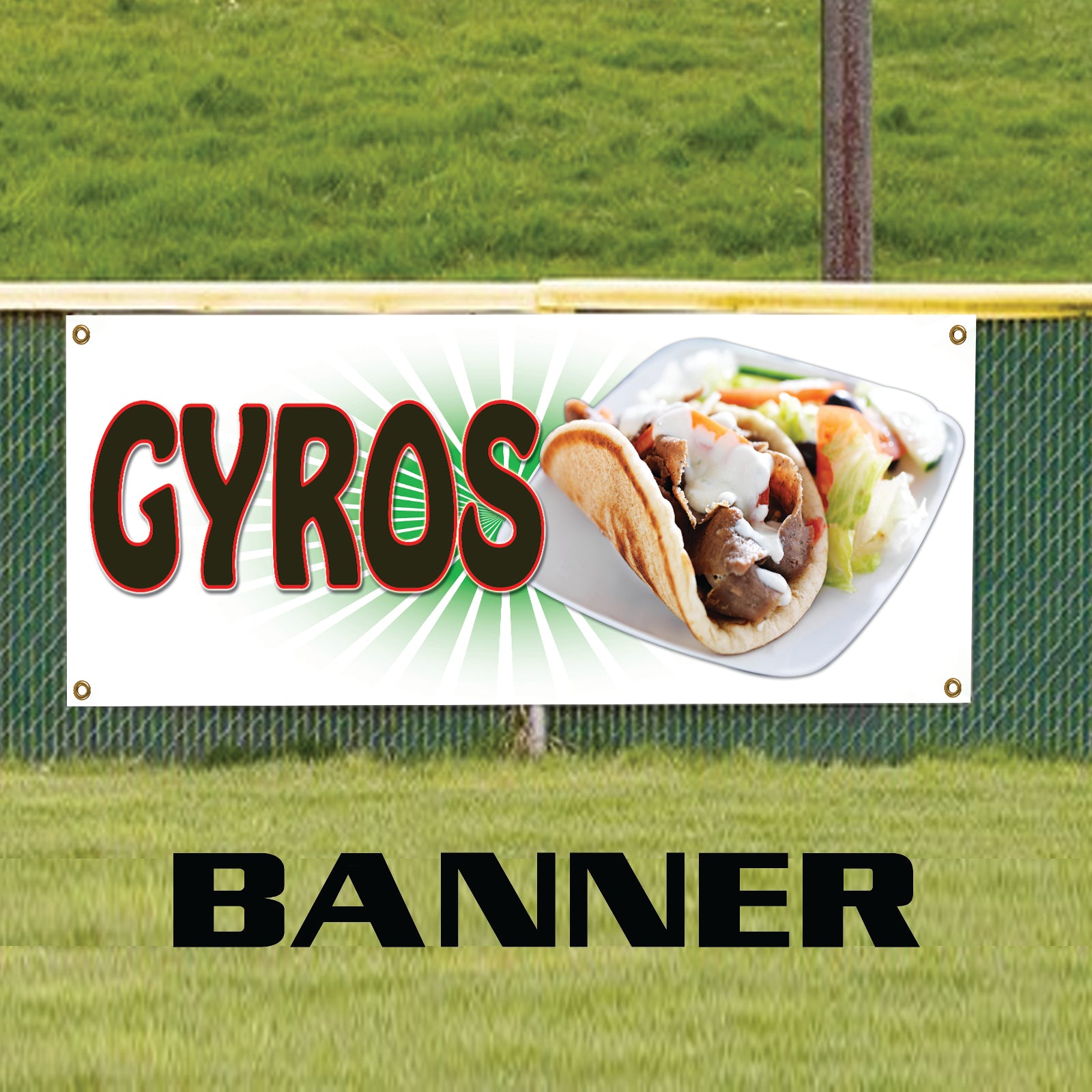 American Gyros - Greek Dish Cafe & Restaurant Vinyl | Banner Sign ...