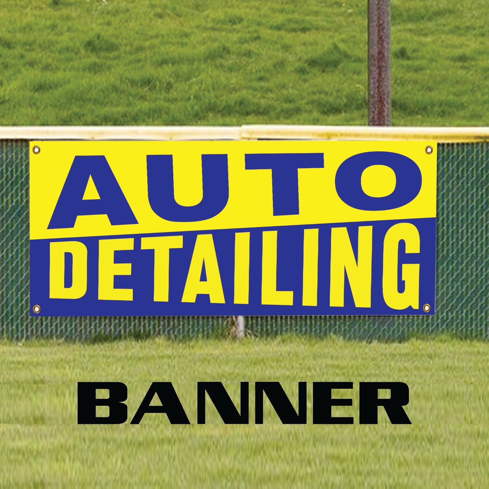 Auto Detailing Services Workshop & Garage Vinyl | Banner Sign - Sign Fever
