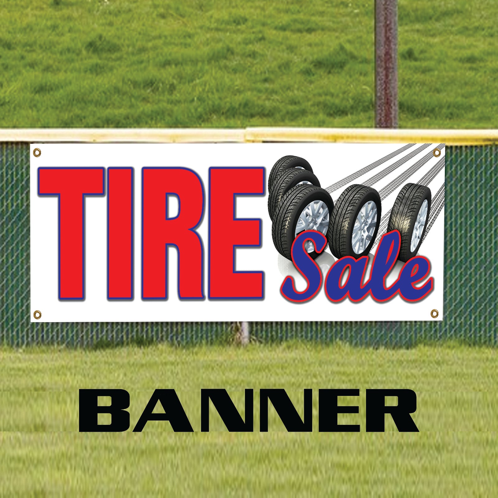 Tire Sale Wholesale Discount Shop Advertising Vinyl | Banner Sign ...