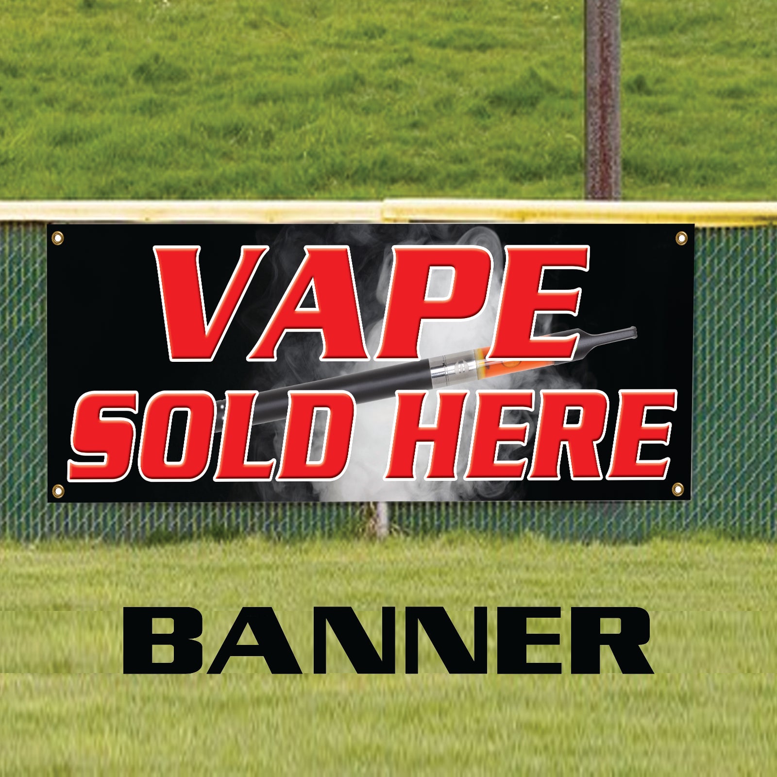Vape Sold Here Cigarettes Cigs Bar Marketing Vinyl | Banner Sign – Sign ...
