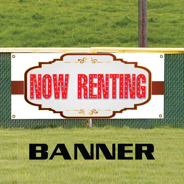 Now Renting Shops Apartments Houses Marquee Vinyl | Banner Sign - Sign ...