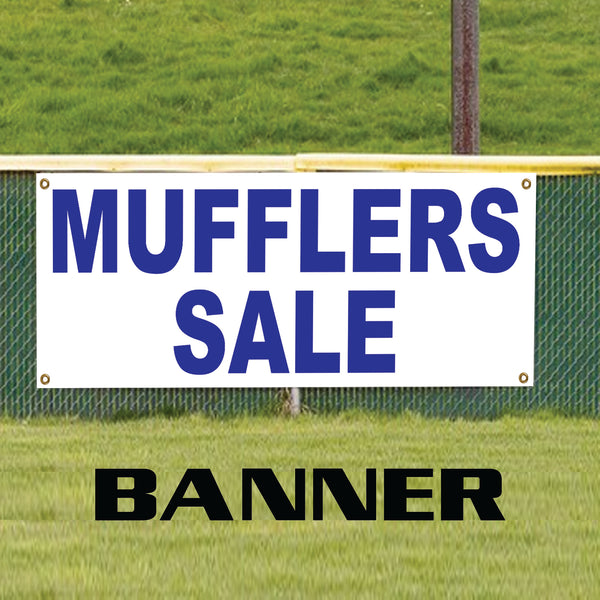 Mufflers Sale Silencers Garage Advertising Vinyl | Banner Sign - Sign Fever